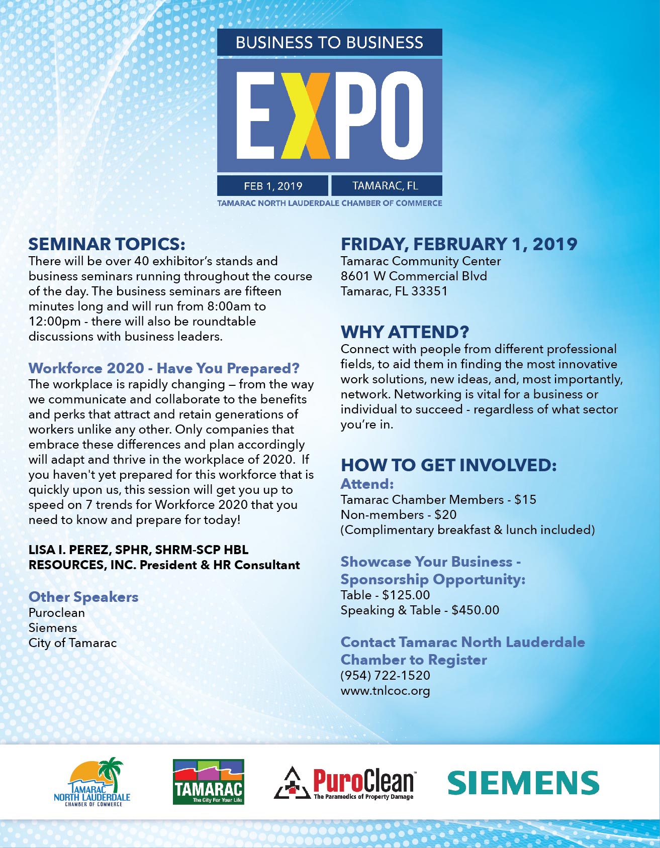 2019-B2B-Expo-Flyer – Tamarac North Lauderdale Chamber of Commerce